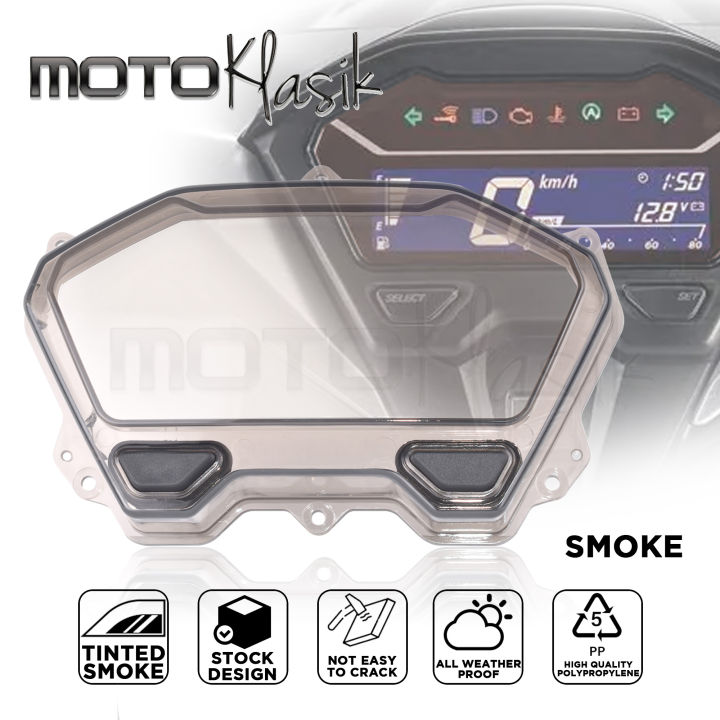 HONDA CLICK V2 SPEEDOMETER GAUGE LENS SMOKE FOR CLICK 125i / 150i V2 ...
