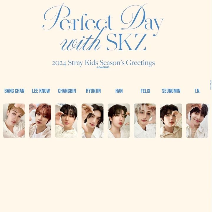 Stray Kids 2024 Season's Greetings Perfect Day With SKZ PhotoCards ...