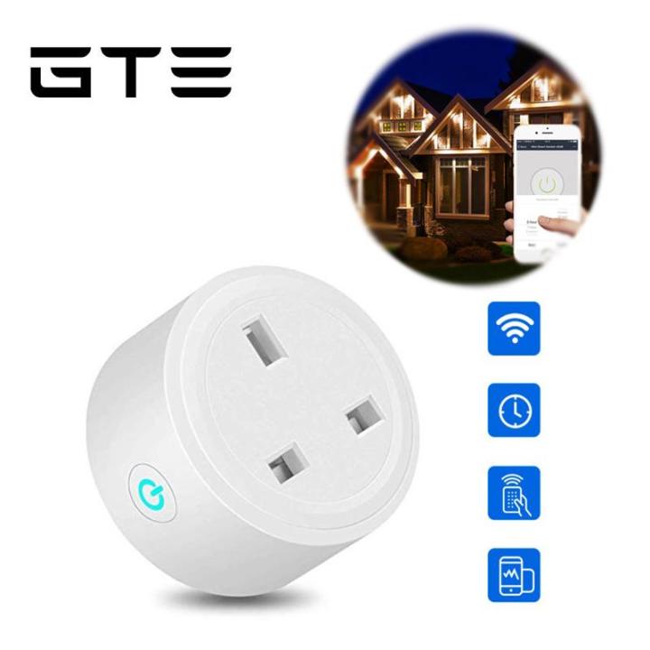GTE WiFi Wireless Remote Control Socket Timer Plug Smart Home Power ...