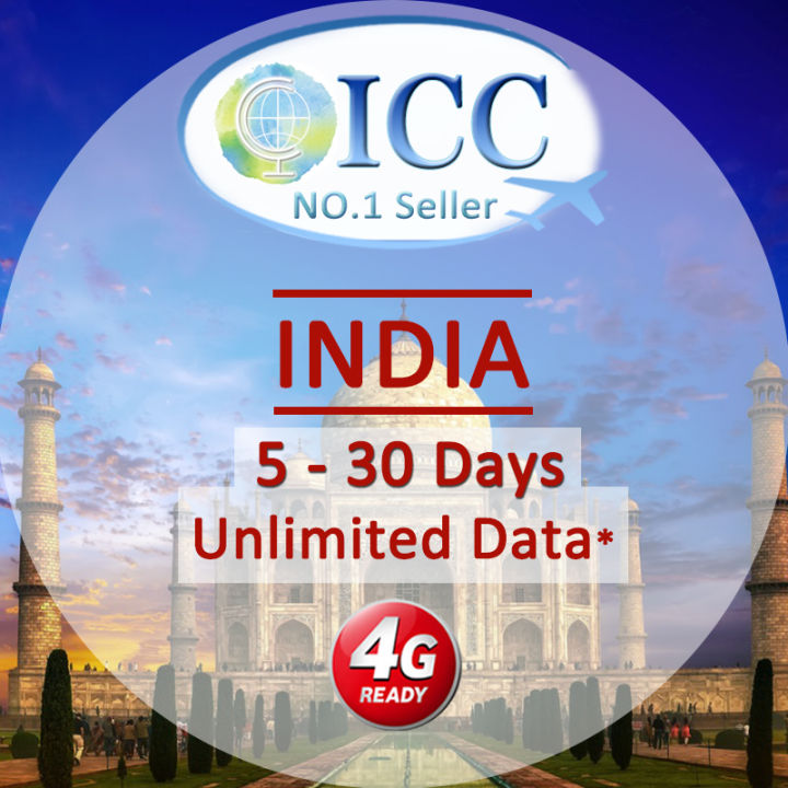 ICC India 1-30 Days Unlimited Data SIM/India SIM Card/Data Only Plan ...