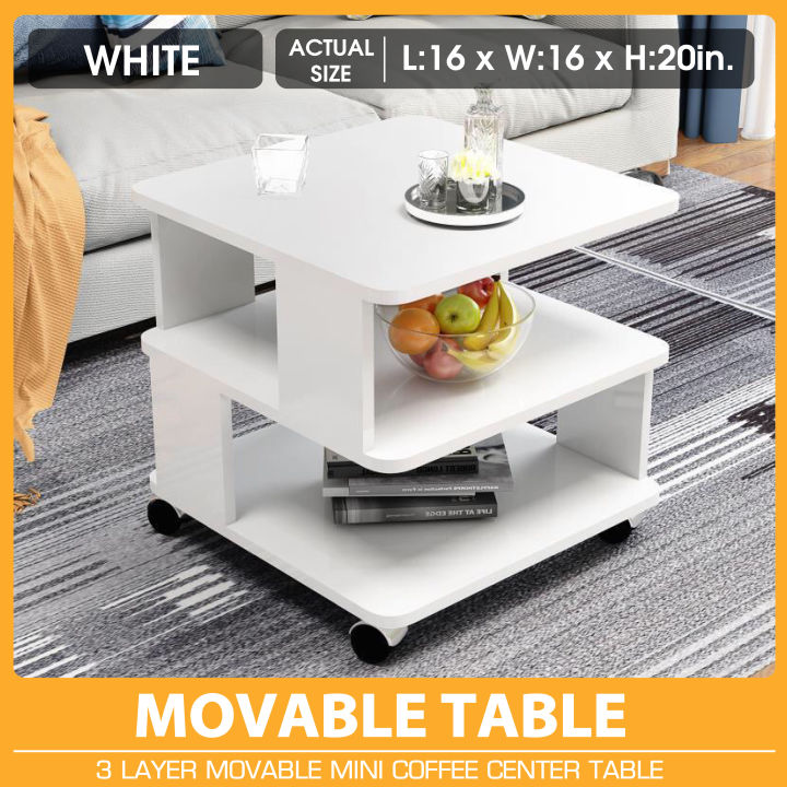 House of EQA Movable Coffee Table Living Room Center Table Bedroom Side ...