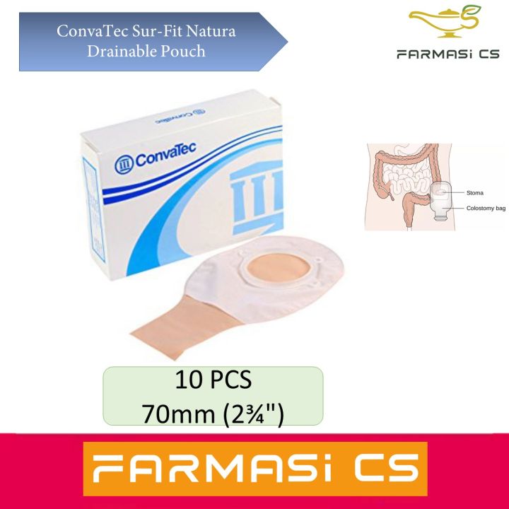 ConvaTec Sur-Fit Natura Drainable Pouch 401509 (70mm x 10s) [ gut ...
