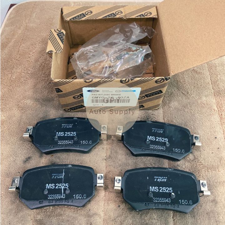 MAZDA 6 SKYACTIV ELECTRIC HANDBRAKE ( GMY0-26-40ZA ) REAR DISC PAD REAR ...