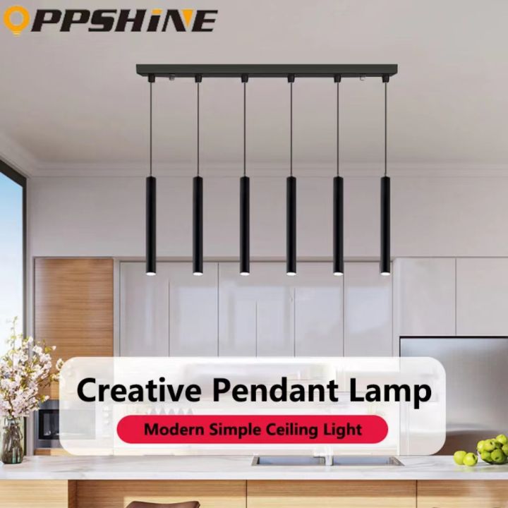 Nordic LED Long Track Light Cylindrical Restaurant Slim Tube Ceiling ...