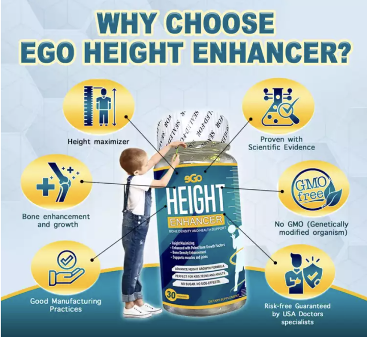 Ego Height Enhancer | Strong Bones and Muscles | Supports Good Quality ...