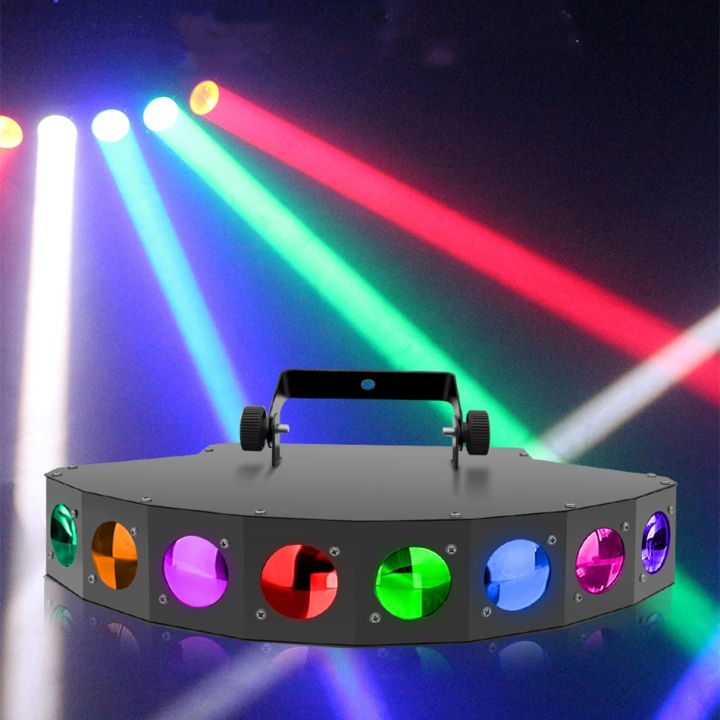 8 Eye Dj Lights Beam Line Scan Laser RGB Disco Projector Stage Effect ...