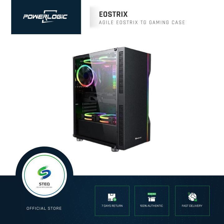 STEQ PowerLogic EOSTRIX Tempered Glass Gaming Case | Lazada PH