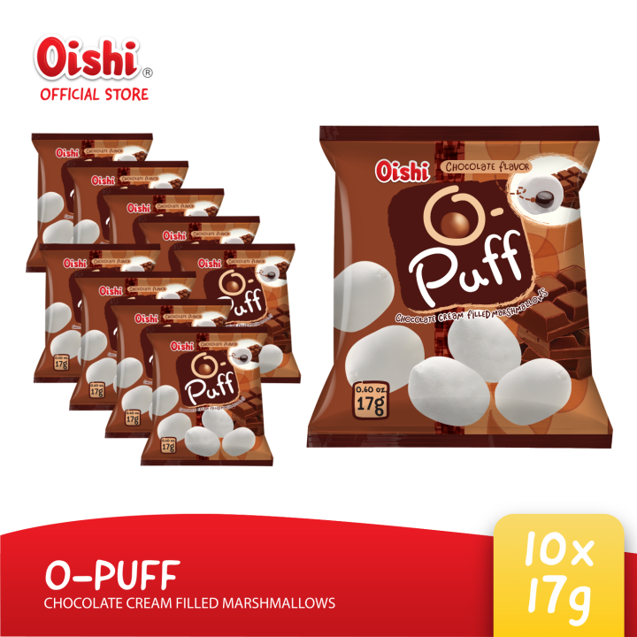 O-Puff Marshmallows Chocolate 17g x 10 | Lazada PH