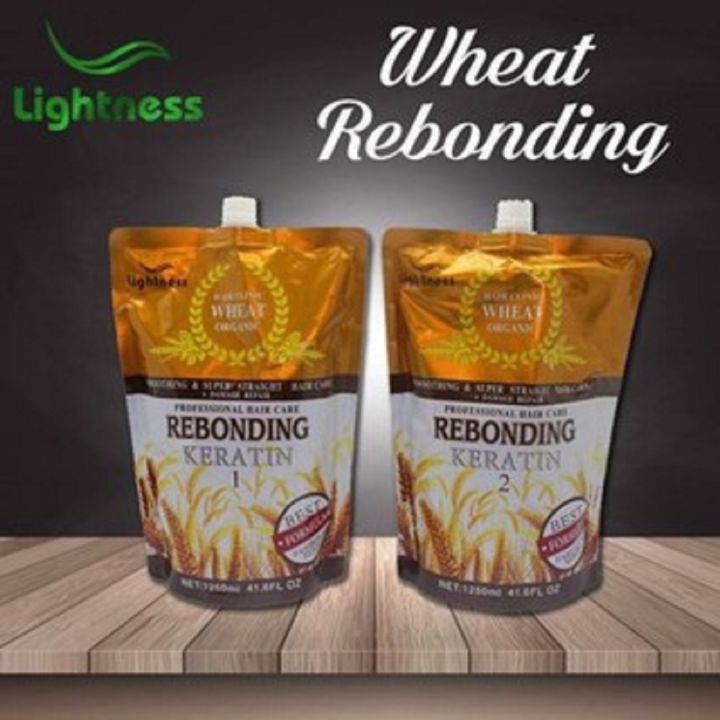 REBONDING wheat organic keratin rebonding 1250M L | Lazada PH