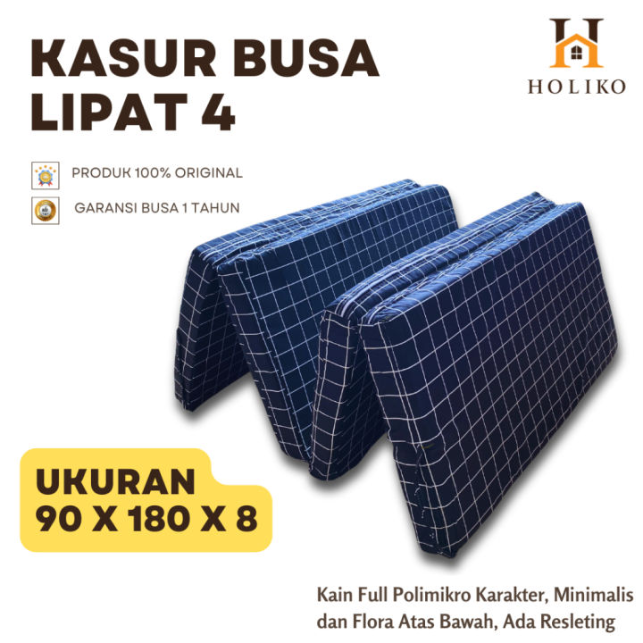 Kasur Busa Lipat 4 D16 Uk 90x180 Tebal 8cm [ Holiko Indonesia ] Garansi ...
