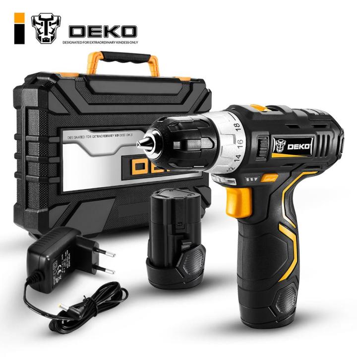 DEKO Tuốc Nơ Vít Điện GCD12DU3 S1/S2 12V Máy Khoan Điện Một Chiều Điều ...