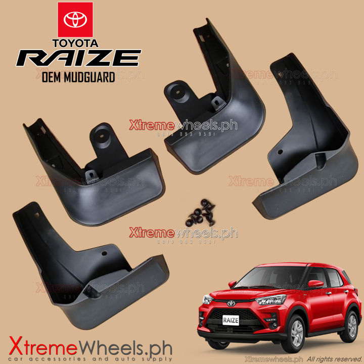 Toyota Raize E 2022-2025 Thick with Screw Heavy Duty Mudguard / Splash ...