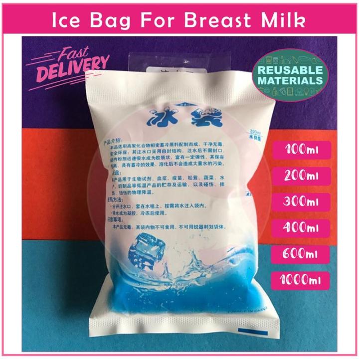 Reusable Ice Pack Breast Milk Refrigeration Cooler Bag Storage Extra ...