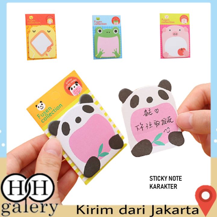 HH Sticky Notes Motif HewanTempelan Kertas Catatan Memo Note Karakter ...