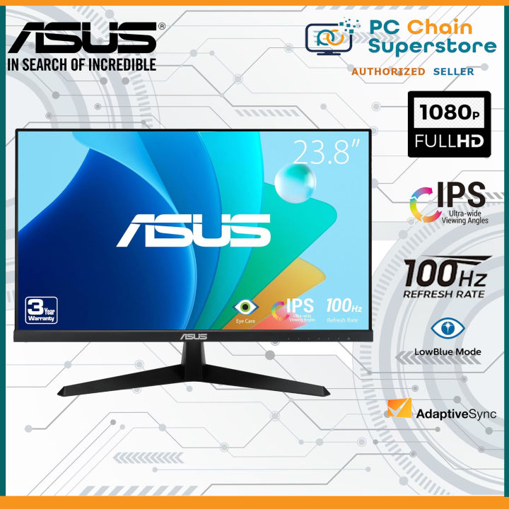 ASUS VY249HF-R Eye Care Gaming Monitor – 24" FHD IPS 100Hz / 1ms ...