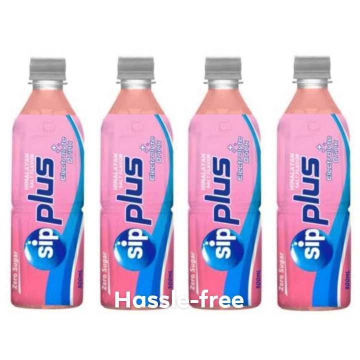 SIP PLUS HIMALAYAN SALT ELECTROLYTE DRINK (4 x 500ml) MADE IN PRC ...
