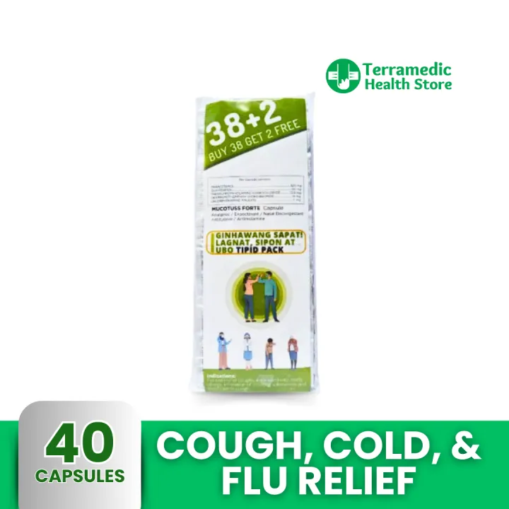 MUCOTUSS FORTE | Cough & Cold Relief | Promo Pack 38 + 2 | Lazada PH