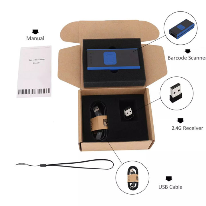 PORTABLE HANDHELD WIRELESS-WIRED RECHARGEABLE BLUETOOTH BARCODE READER ...