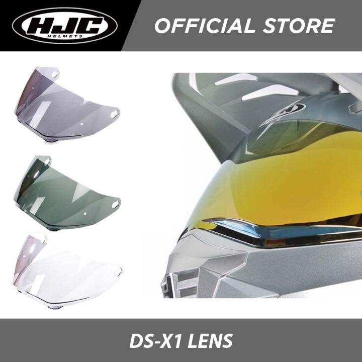 HJC Helmet Face Shield Lens for DS-X1 Dark Smoke; Smoke; Gold; Silver; Amber | Lazada PH
