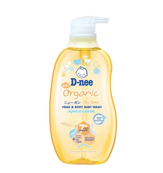 D-nee Organic Head & Body Wash Yellow 380 ml | Lazada