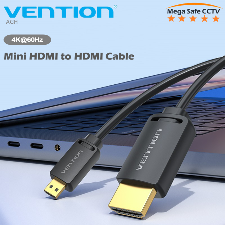 Vention 4K UHD 60Hz Mini HDMI-C to HDMI-A Male 2.0 Bidirectional Video Cable with HDR Support ...