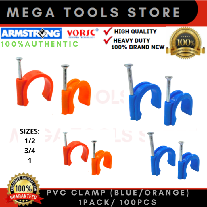 PVC CLAMP (BLUE/ORANGE) 1PACK/ 100PCS | Lazada PH