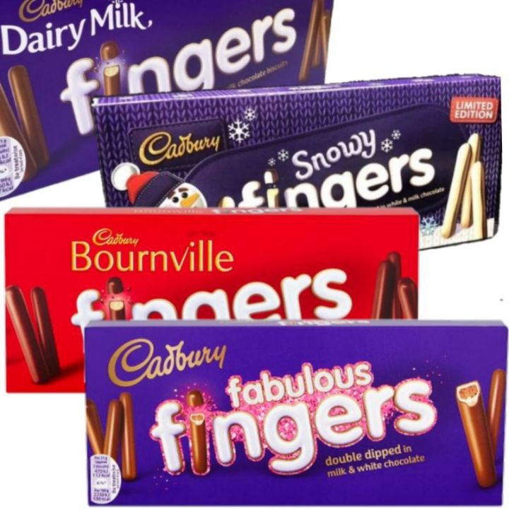 Cadbury Chocolate Fingers Biscuits (110g) - Fabulous Fingers / Orange ...
