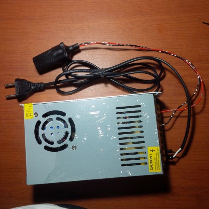 POWER SUPPLY ADAPTOR 220 VOLT TO 12 VOLT 20A SOCKET LIGHTER PEMANTIK ...