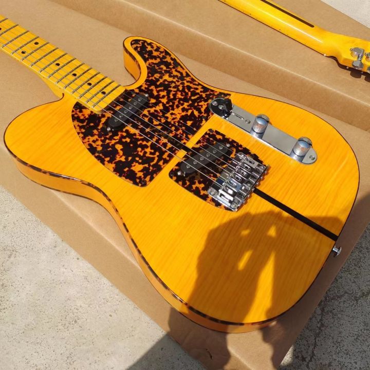 Prince HS Anderson & Hohner Madcat Mad Cat Tele Amber Yellow Flame ...