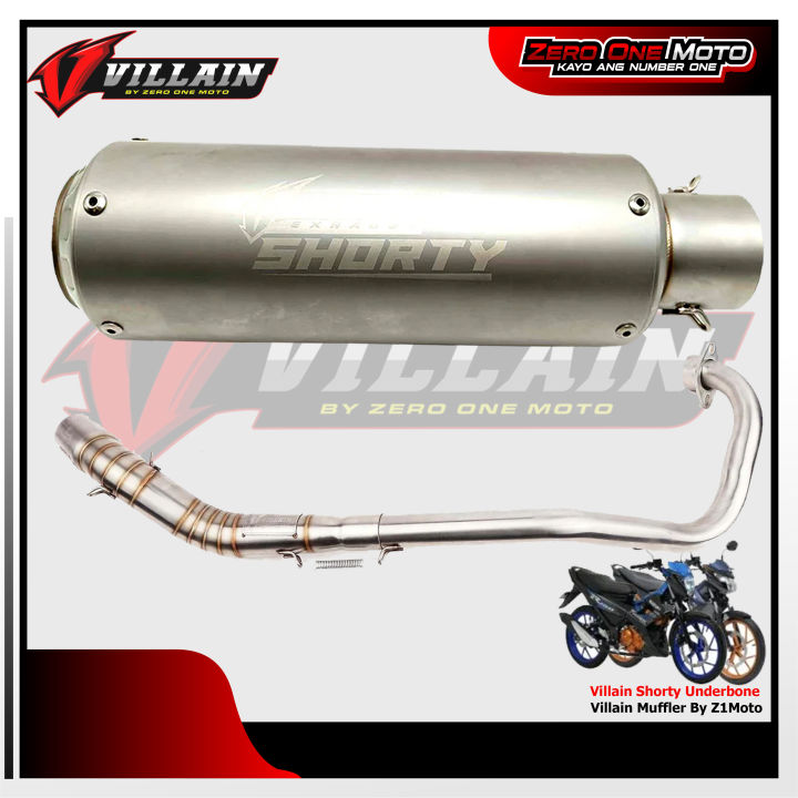 Villain Muffler Shorty Via Mid Pipe for Raider Carb/Fi | Lazada PH