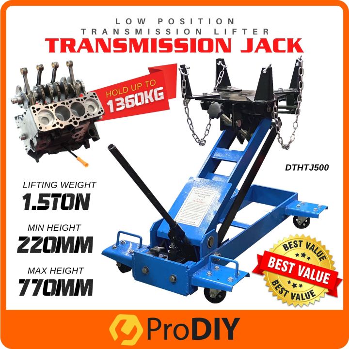 Heavy Duty Transmission Jack 1.5 Ton Industrial Hydraulic Automotive ...