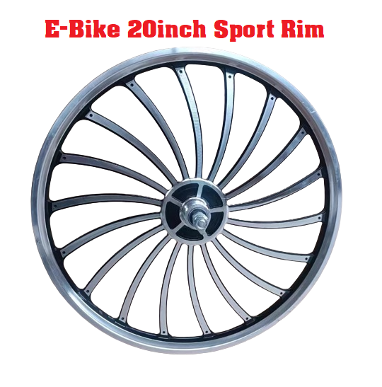 [SG SELLER] E-Bike 20" Front Sport Rim Eco Drive 1 & 2 Disc Rim Axle ...