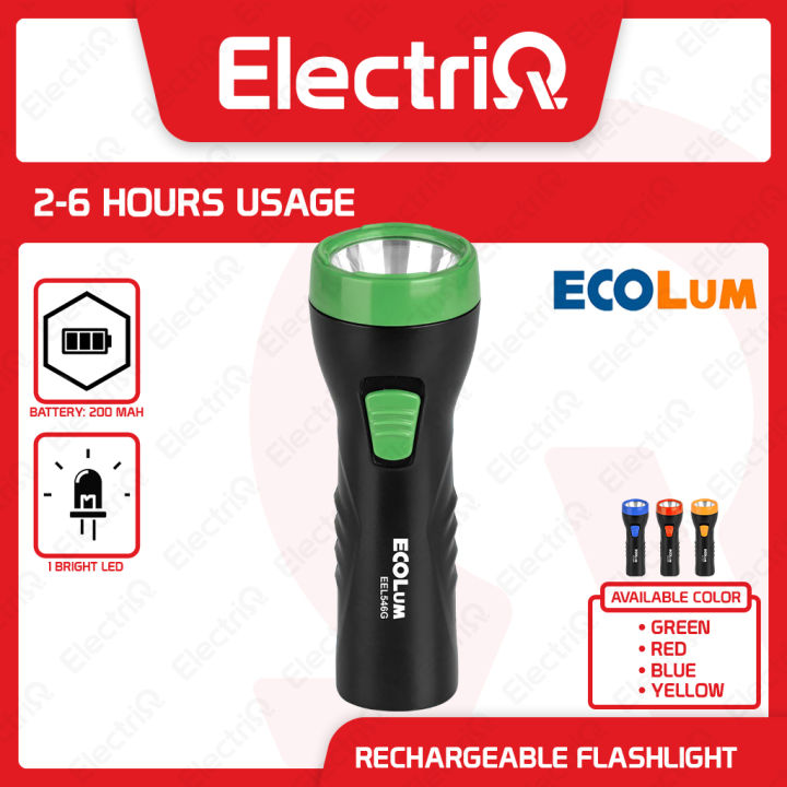 Electriq l Ecolum Rechargeable Flashlight Flashlight Torch Light EEL546 ...