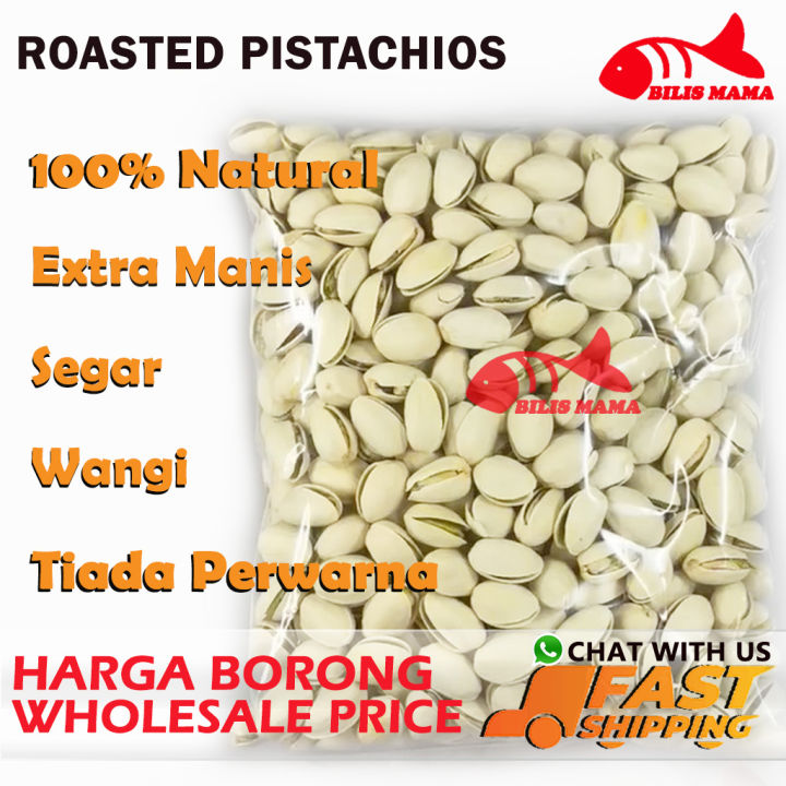 1kg Pistachios USA Roasted Kacang Pistachio - Kacang Cerdik - Pistachio ...