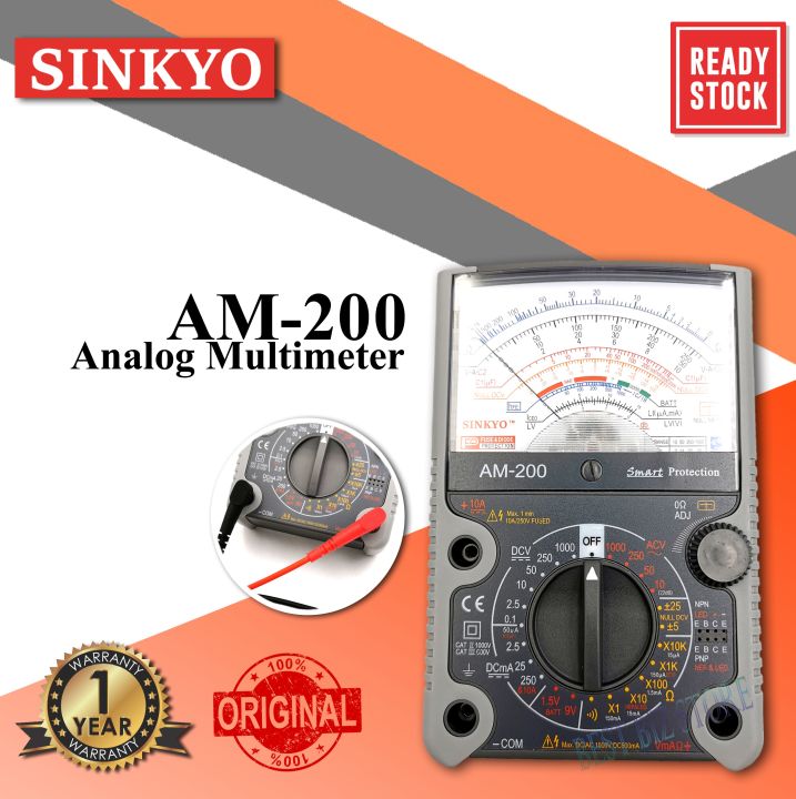 SINKYO AM-200 Analog Multimeter (Max. 20MΩ) | Lazada