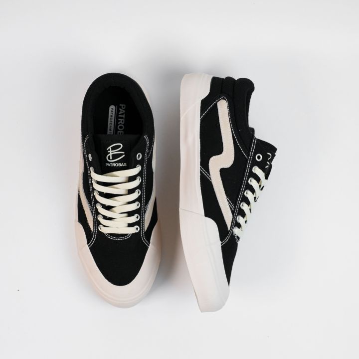 SEPATU PATROBAS CLOUD LOW BLACK WHITE | Lazada Indonesia