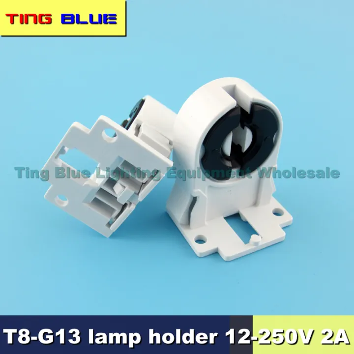 (10pcs) T8 lamp holder LED lamp holder fluorescent lamp holder grille ...