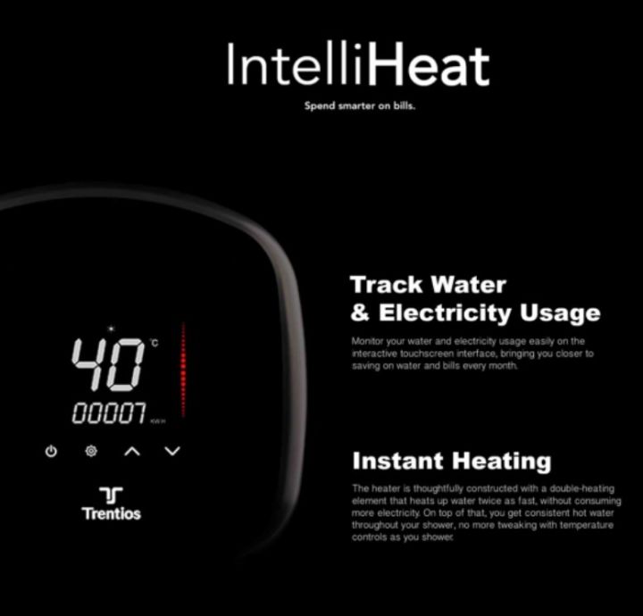TRENTIOS Smart Instant Water Heater IntelliHeat Zenith-T1 | Lazada ...