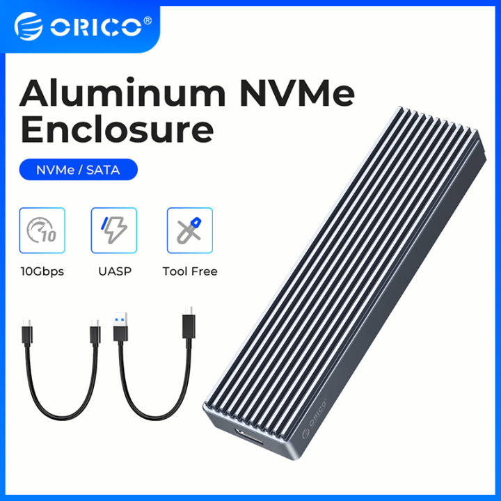 ORICO M.2 SSD Enclosure PCIe SSD Case M2 SATA NGFF 5Gbps SSD Enclosure ...
