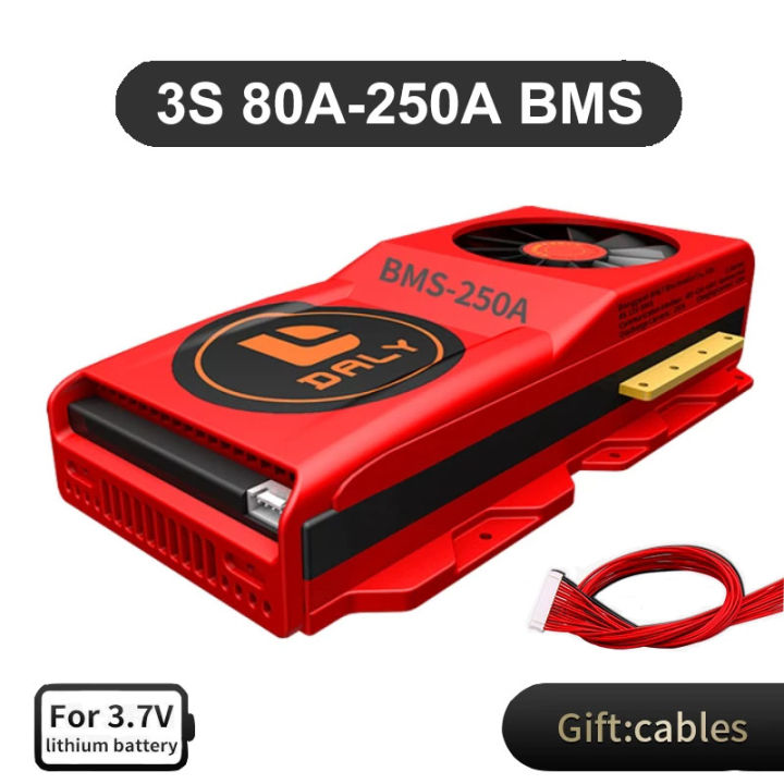 Daly 3.7V 18650 Batt 3S 12V BMS NMC Li-Ion BMS 80A 100A 120A 150A 200A 250A PCB BMS Balance ...