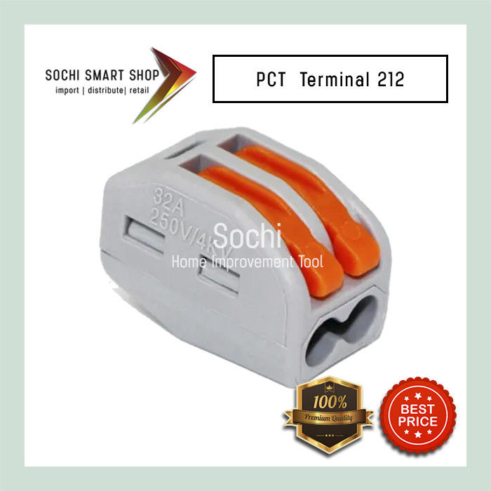 PCT Terminal 212 -Sambungan Kabel Listrik 2 Pin | Lazada Indonesia