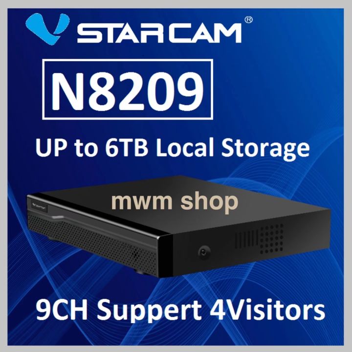 ( PRO+++ ) โปรแน่น.. Vstarcam Eye4 NVR-9ช่อง รุ่น N8209 9CH รองรับ5K ...
