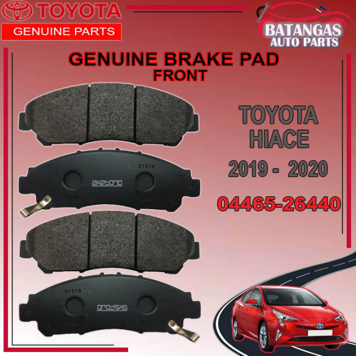 TOYOTA GENUINE BRAKE PAD for Toyota Hiace 2019 - 2020 (FRONT) Part No ...