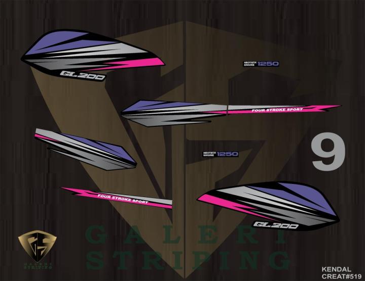 STICKER STRIPING DECAL GL PRO MAX 200 GRAFIS 09 | Lazada Indonesia