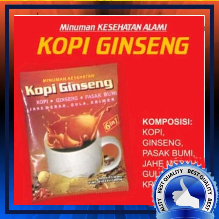 ( 5pcs ) Kopi Gingseng Plus Herbal Jahe Merah Isi 5 Sachet - Kopi ...