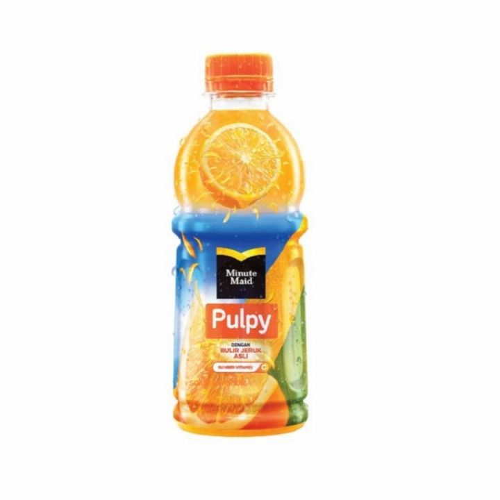 Minute Maid Pulpy Orange 300 ml Kemasan Botol 300ml jeruk minuman segar ...