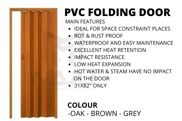 PVC FOLDING DOOR 31X 82" | Lazada