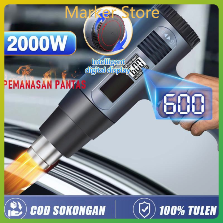 Hot Air Gun Heat Gun 2000W/300W Heavy Duty Hand Hold High Temperature ...