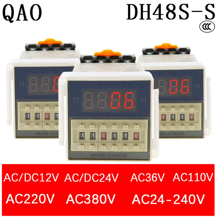 ACDC 24v-240v DH48S-S Programmable Digital display time relay cycle ... ACDC 24v-240v DH48S-S Programmable Digital display time relay cycle ...
