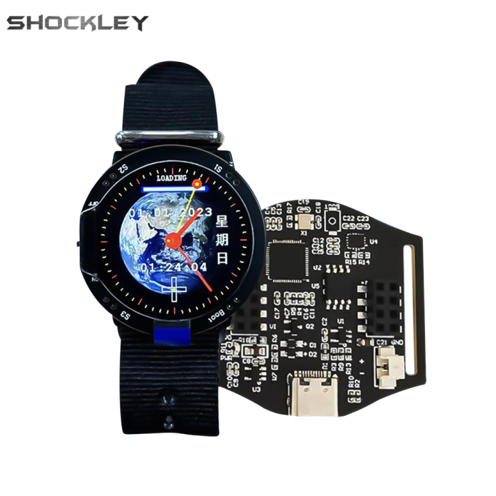 Shockley 1.28-Inch Round Watch RP2040 Programmable Development Board Wearable Smartwatch With ...